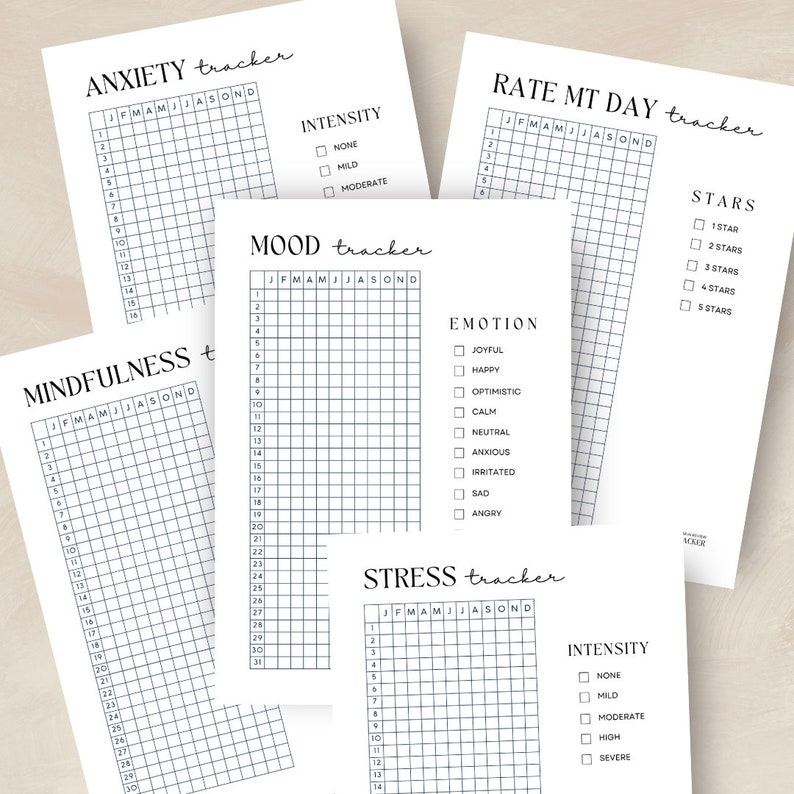 Ultimate Self-care Yearly Tracker Bundle 365 Day Digital Download PDF ...