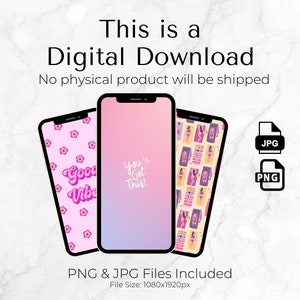 Pink Aesthetic Wallpaper Lockscreen Phone Wallpaper Digital Download ...