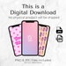 Pink Aesthetic Wallpaper Lockscreen Phone Wallpaper Digital Download ...