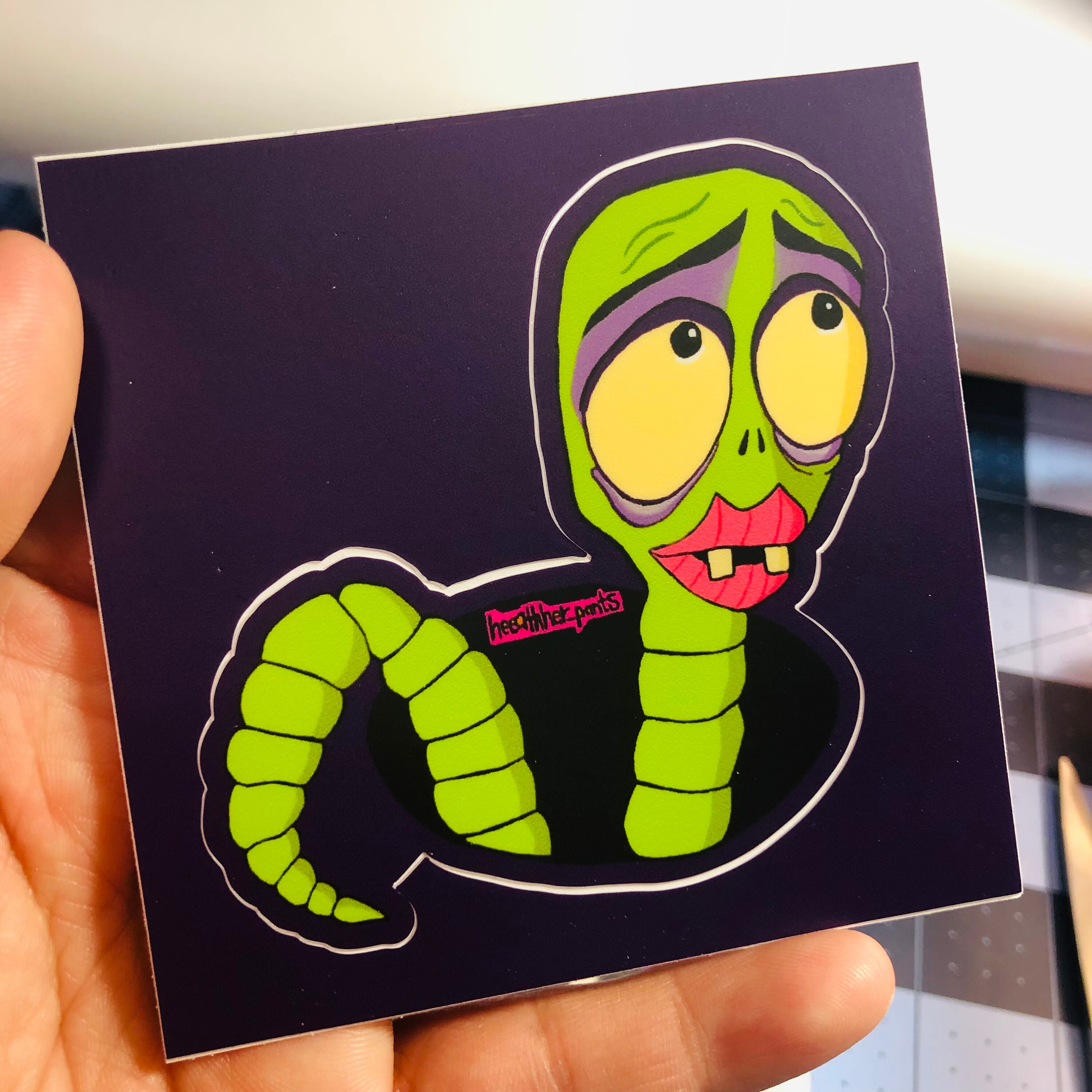 Maggot Sticker, Corpse Bride Sticker, Maggot Decal, Sticker, Stocking ...