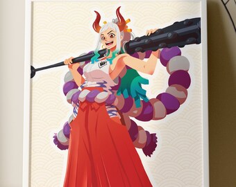 Girls in Wano One Piece Poster Fanart - Etsy UK