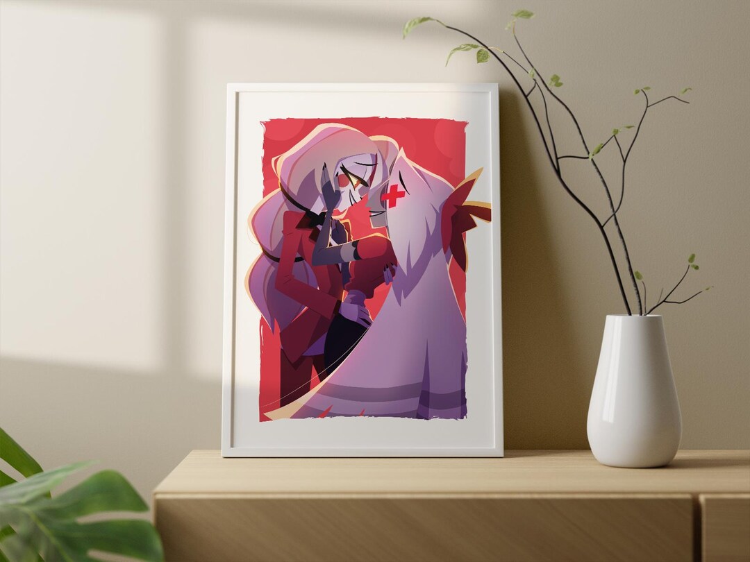 Charlie & Vaggie Art Print | Hazbin Hotel Fan Art | A4 + 8×10" - Etsy
