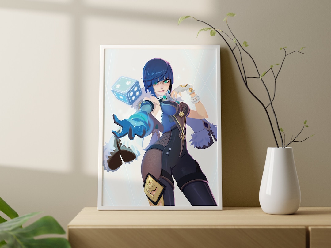 Yelan Genshin Impact Art Poster Print A5/A4 Sizes - Etsy