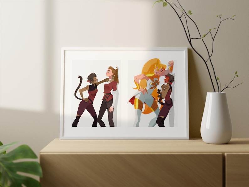 Catradora Art Print | She‑ra and the Princesses of Power Fan Art | A4 ...