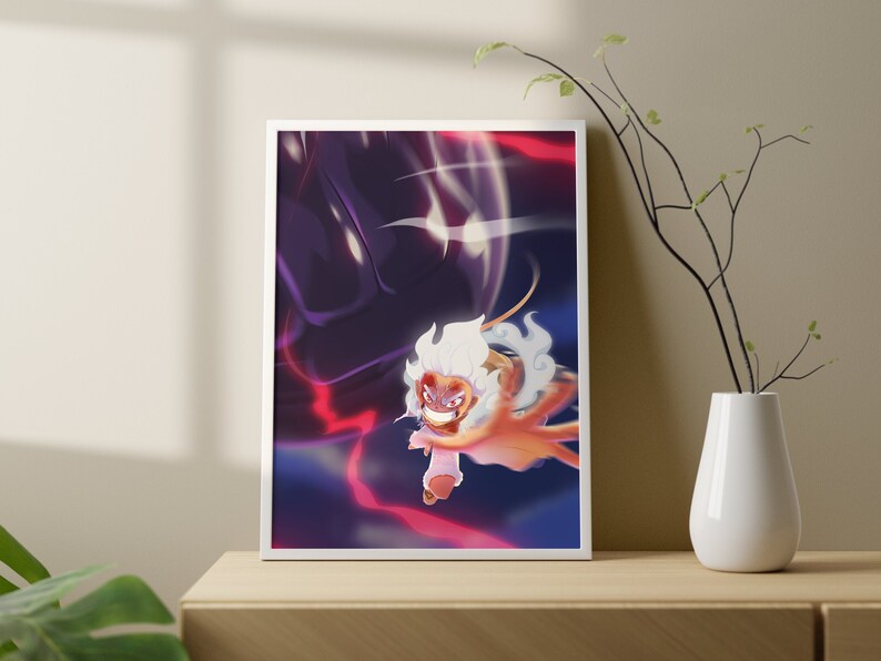 Luffy Gear 5 One Piece A4 Art Poster Print - Etsy Ireland