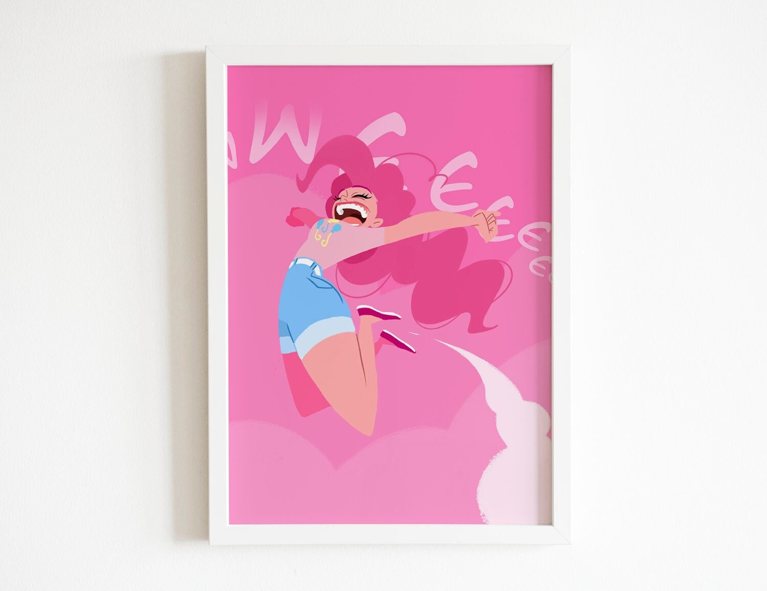 Pinkie Pie Fan Art Print my Little Pony - Etsy