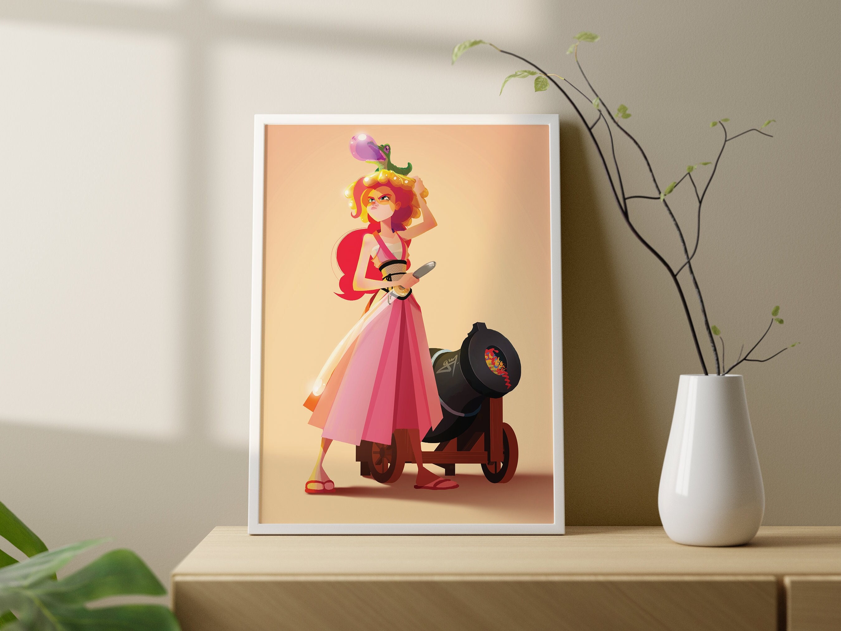 Samurai Pinkie Pie Fan Print MLP My Little Pony - Etsy