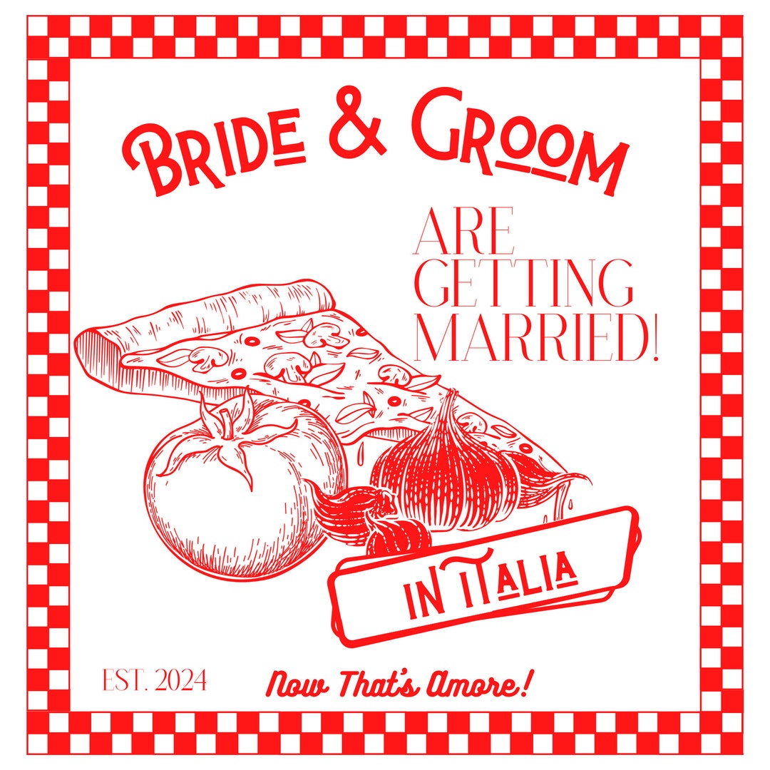 Custom Wedding Pizza Box Template - Etsy