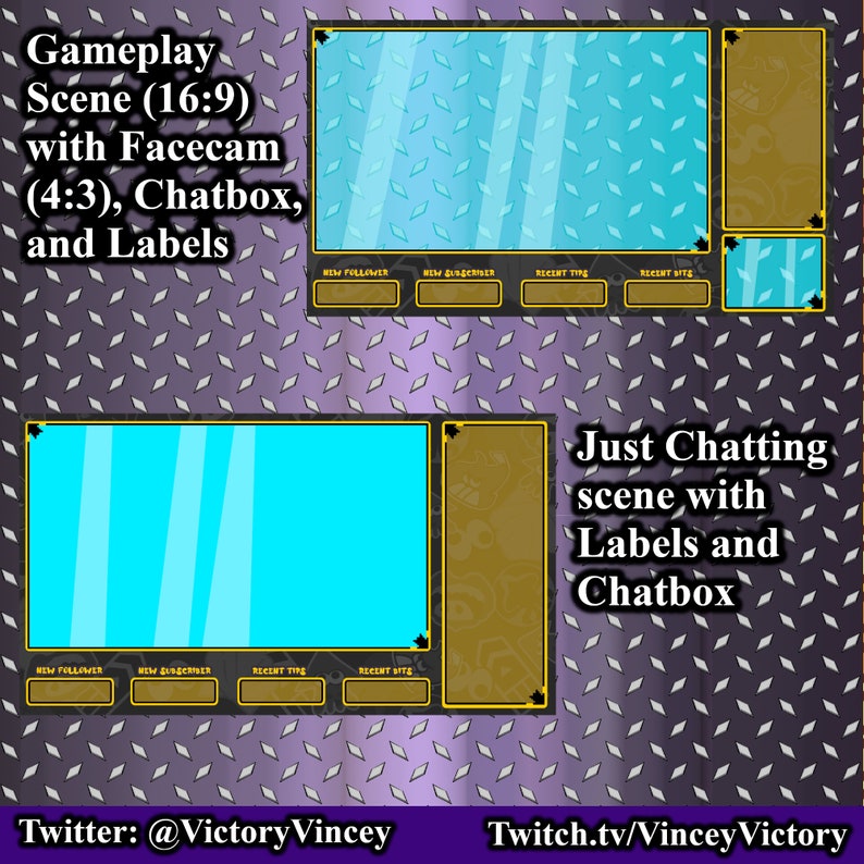 Splatoon Dark Ink Sticker Overlay and Scenes - Starting Soon, Be Right ...