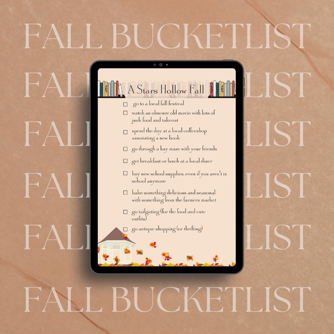 Stars Hollow Fall Activity List Cozy Fall Bucket List - Etsy