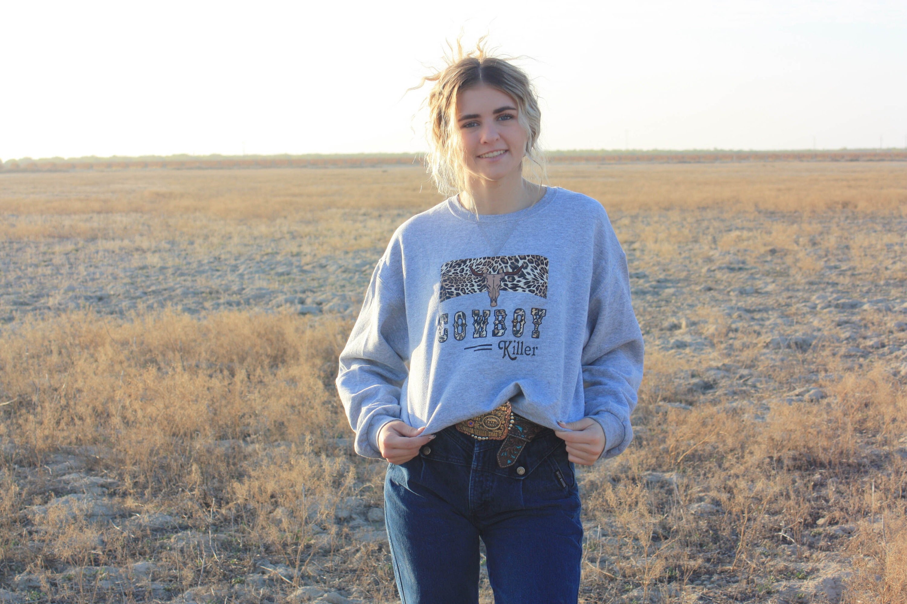 Western Cowboy Killer Crew Neck - Etsy