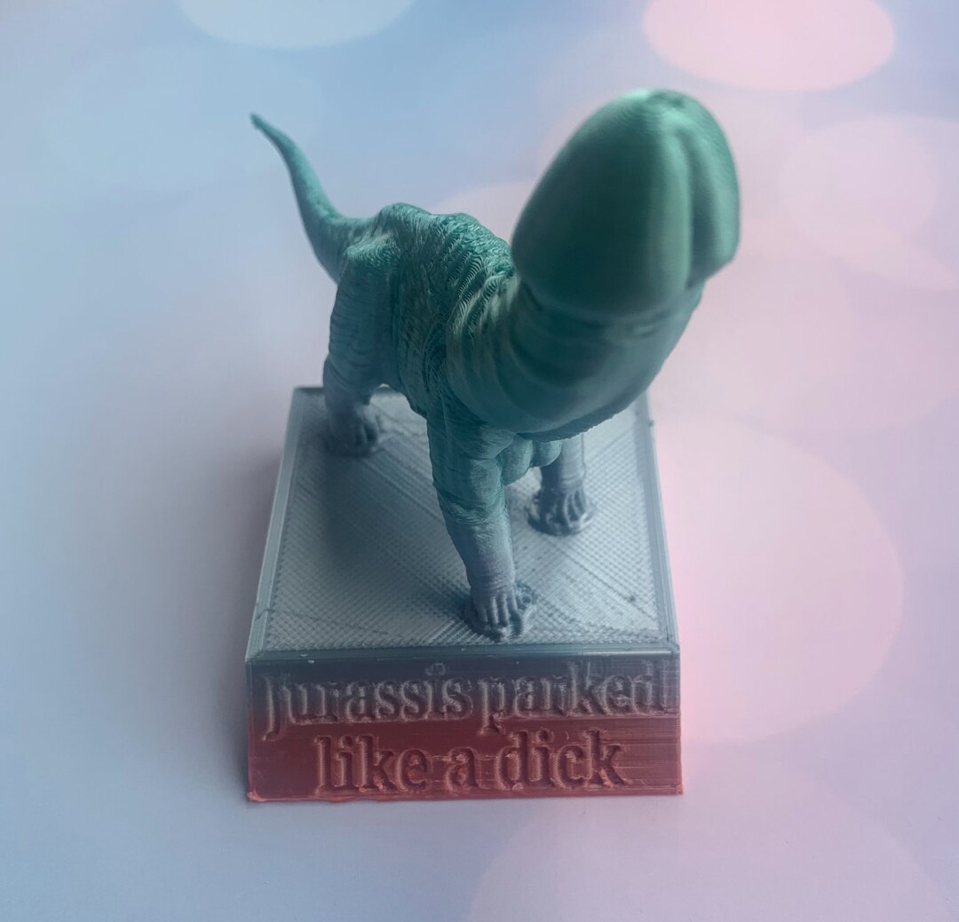 Parked Like A Dick Trophy Gag Gift Dickasaurus Bad Park - Etsy