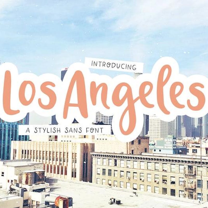 Los Angeles Font - Etsy
