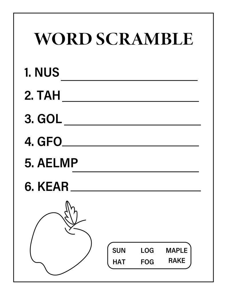 Printable Fall Activity Pack for Kids | Autumn Worksheets, Coloring ...