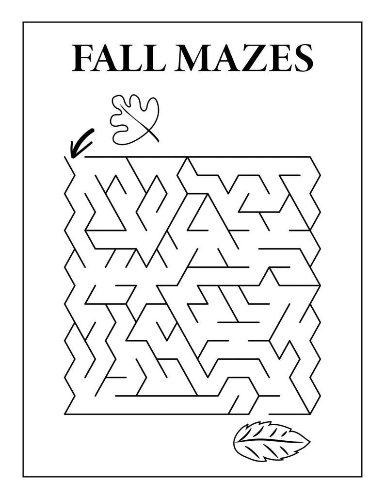 Printable Fall Activity Pack for Kids | Autumn Worksheets, Coloring ...