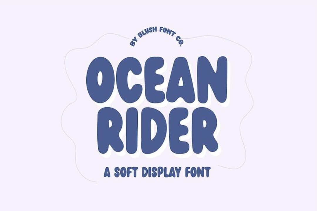 Ocean-rider Script Font | Bold Surf-inspired Handwritten Font for Beach ...