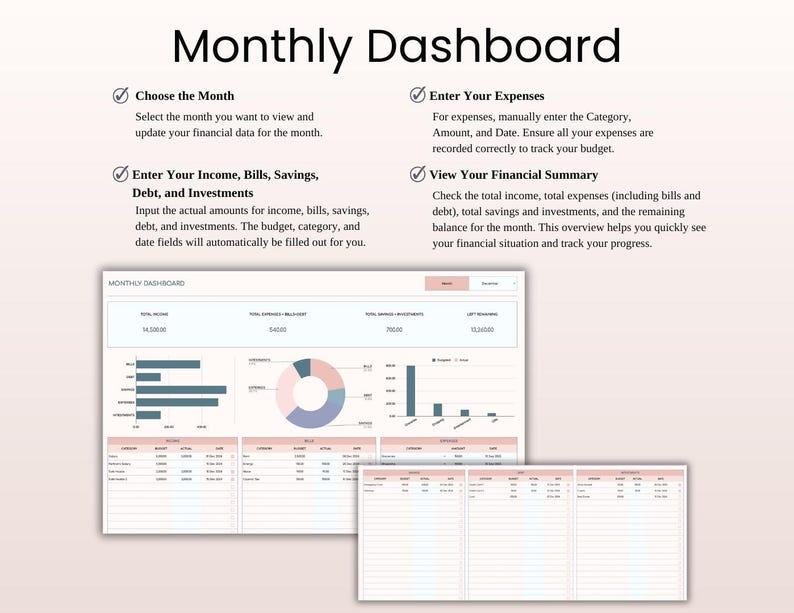 Bill Tracker Spreadsheet ,google Sheets Bill Calendar Monthly ,smart ...