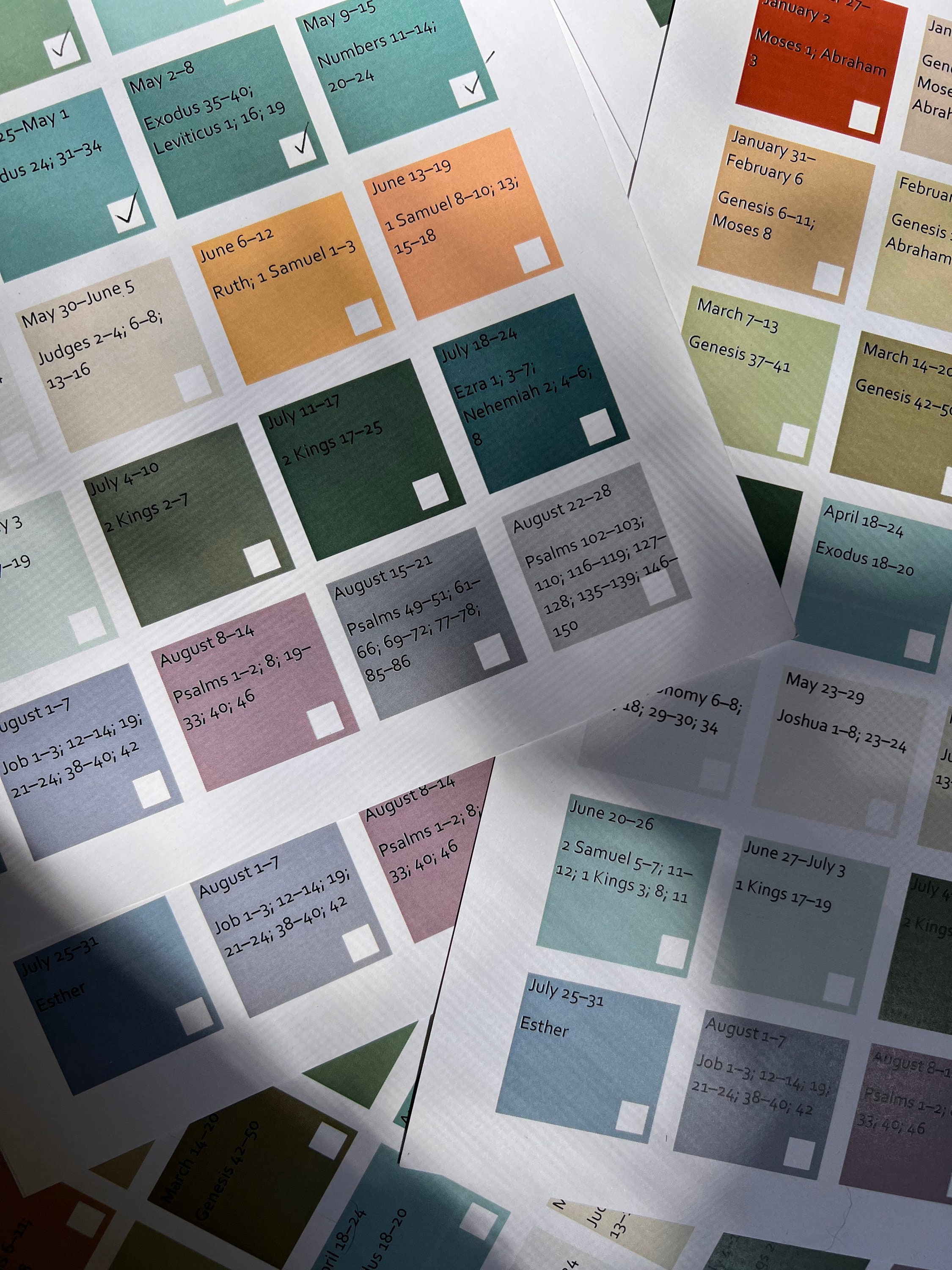 Come Follow Me Old Testament LDS Mark off Page Scripture Reading ...