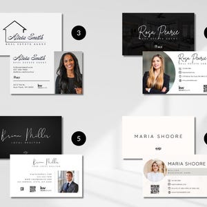 Real Estate Business Card Templates | Realtor Marketing | Luxury ...
