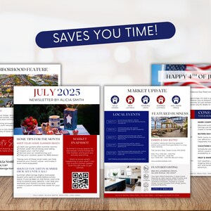 July Real Estate Newsletter for Realtors | Real Estate Marketing ...