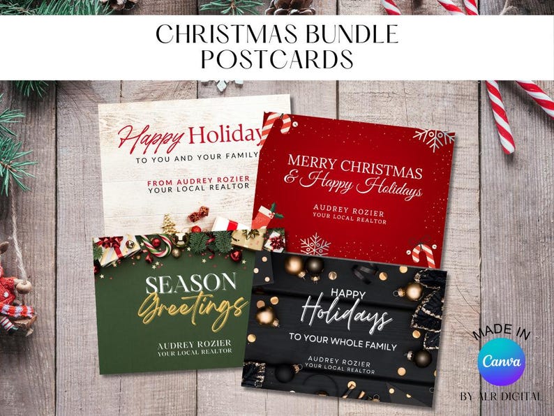 Holiday Postcard for Realtors | Real Estate Christmas Cards | Realtor ...