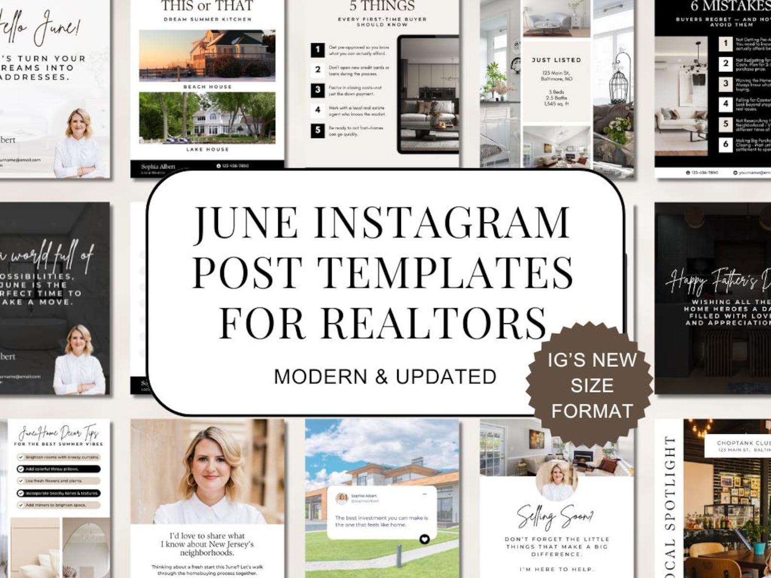 June Real Estate Marketing Templates for Realtors | June Instagram ...