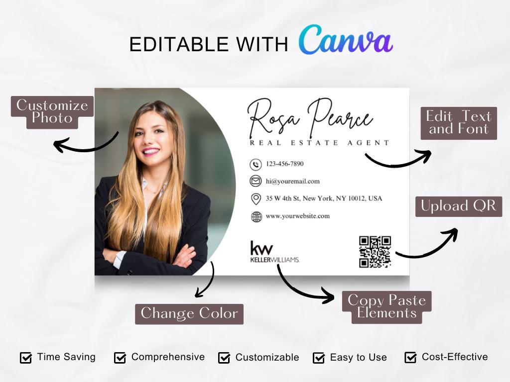 Real Estate Business Card Templates | Realtor Marketing | Luxury ...