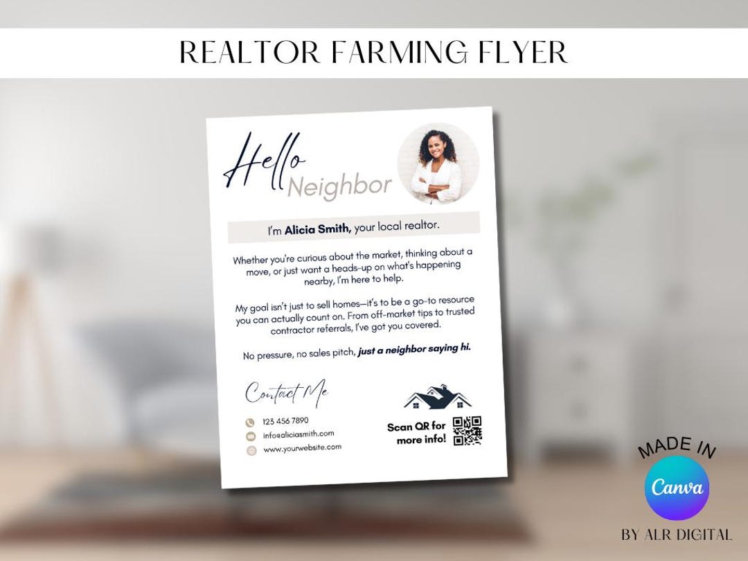 Real Estate Introduction Flyer | Realtor Farming Flyer | Real Estate ...