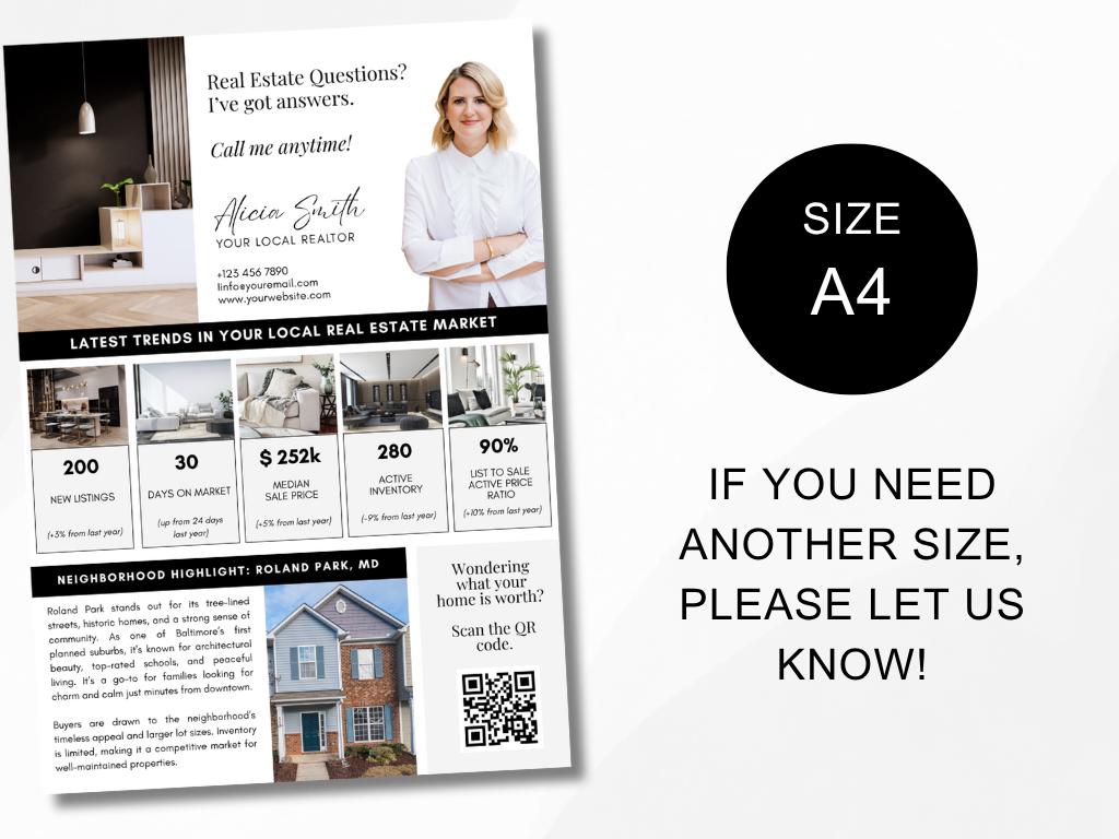 Editable Real Estate Market Update Flyer | Realtor Marketing Flyer ...