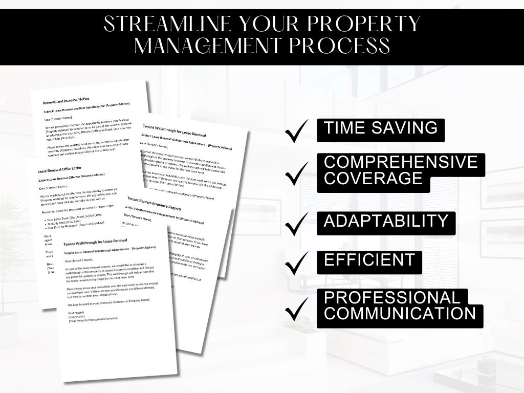 Property Management Email Template Bundle | Property Management | Real ...