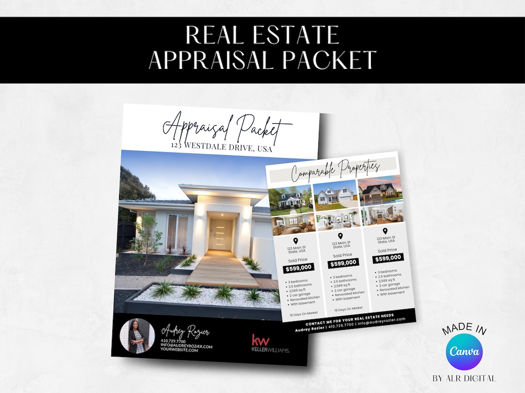 Appraisal Template for Realtors | Real Estate Packet | Editable ...