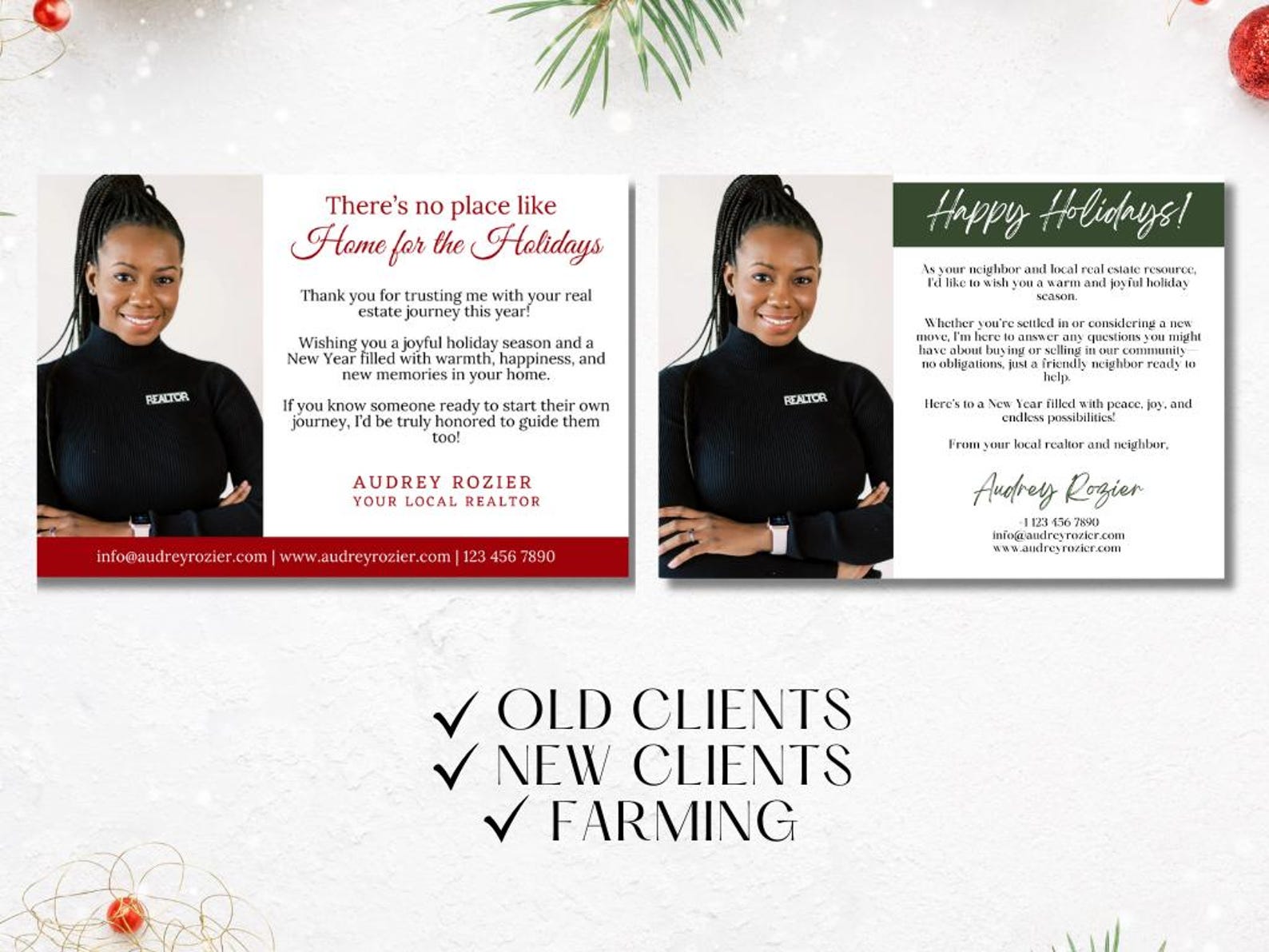 Holiday Postcard for Realtors | Real Estate Christmas Cards | Realtor ...