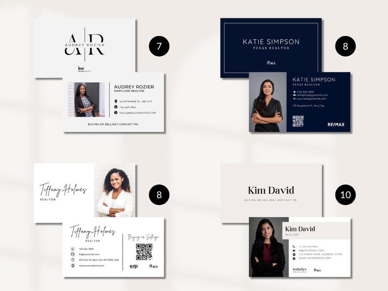 Real Estate Business Card Templates | Realtor Marketing | Luxury ...