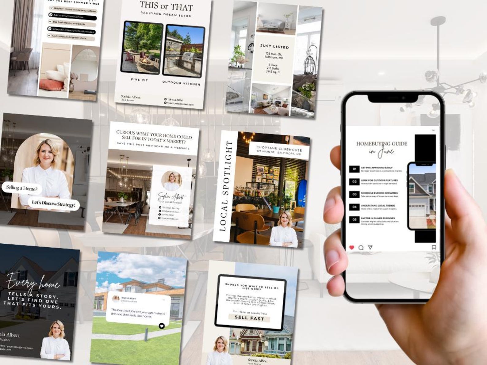 June Real Estate Marketing Templates for Realtors | June Instagram ...