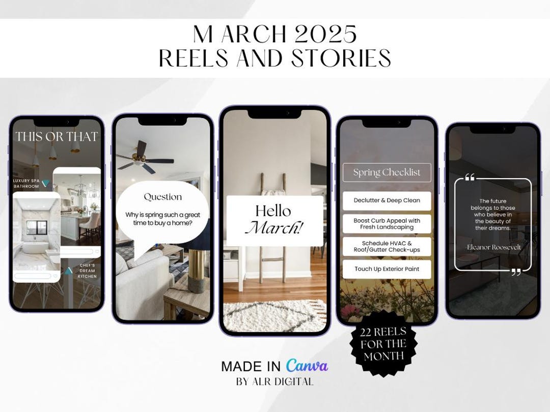 Real Estate Instagram Reels for Realtors | IG Reels for Realtors March ...