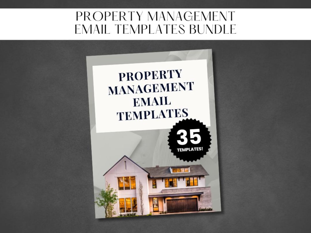 Property Management Email Template Bundle | Property Management | Real ...