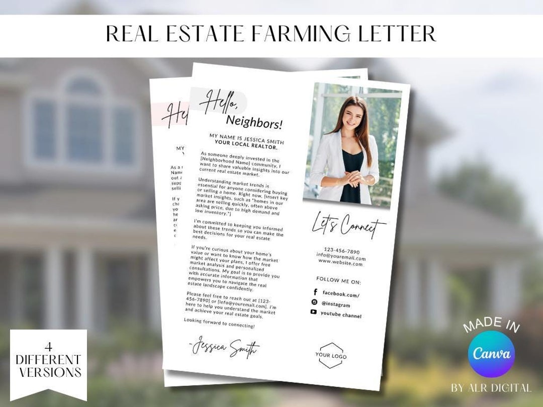 Real Estate Introduction Flyer | Realtor Flyer | Hello Neighbor Flyer ...