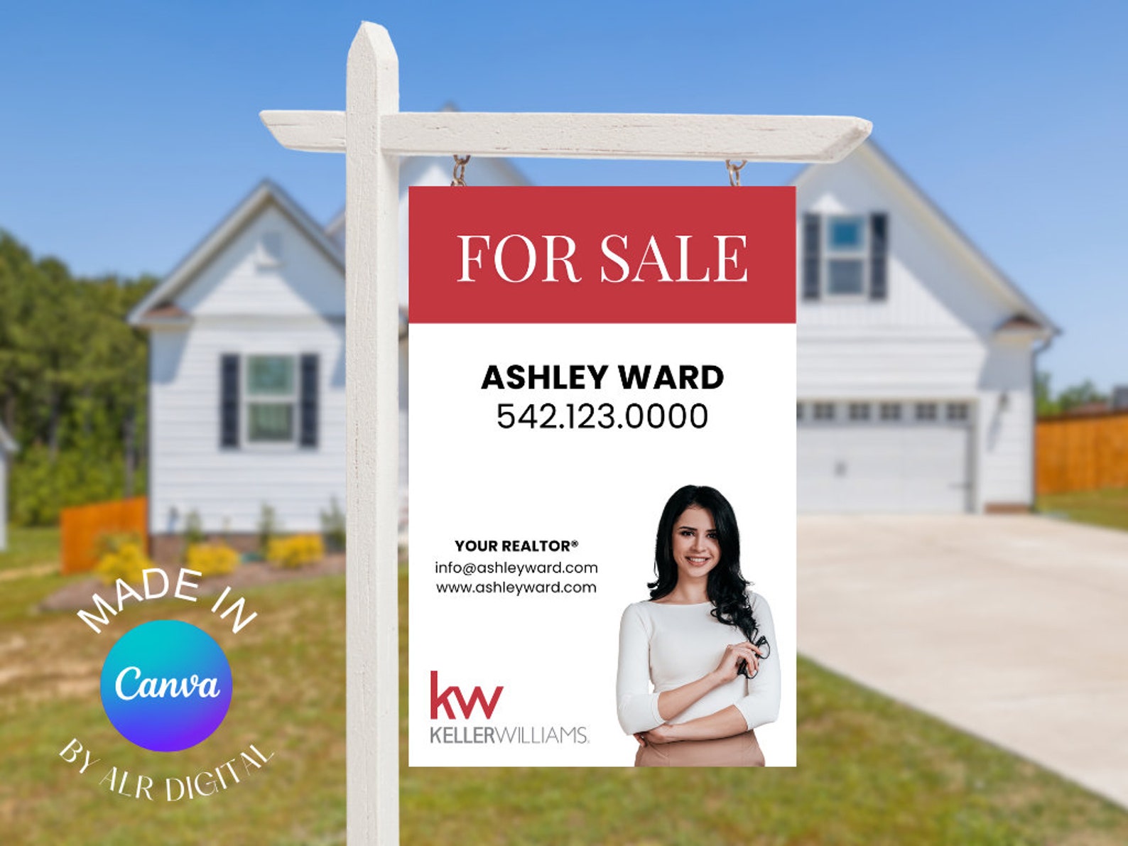 Modern Yard Sign | Real Estate Yard Sign | Realtor Yard Sign | Open ...