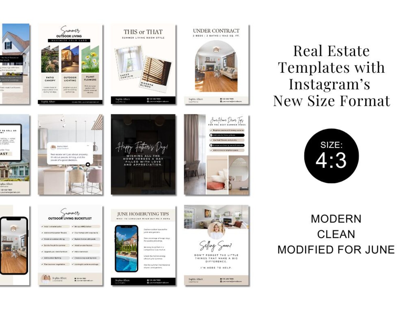 June Real Estate Marketing Templates for Realtors | June Instagram ...