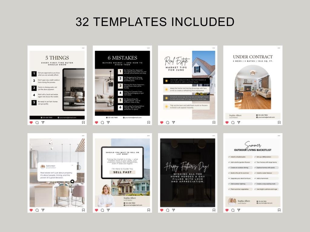 June Real Estate Marketing Templates for Realtors | June Instagram ...