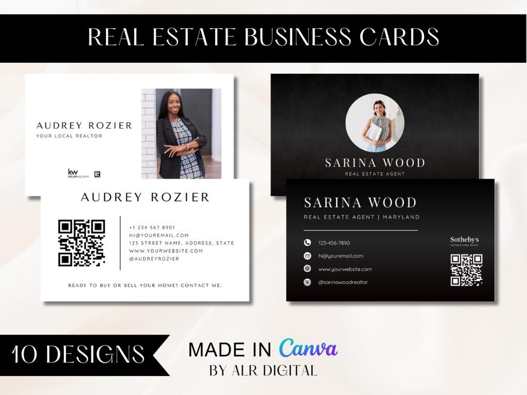Real Estate Business Card Templates Realtor Marketing Luxury Business ...