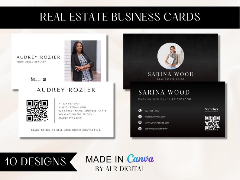 Real Estate Business Card Templates Realtor Marketing Luxury Business ...