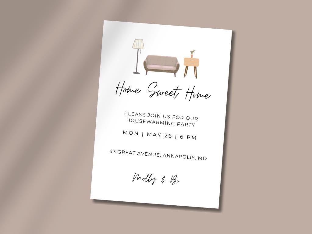 Editable House Warming Invitation | House Warming Party | Minimalist ...