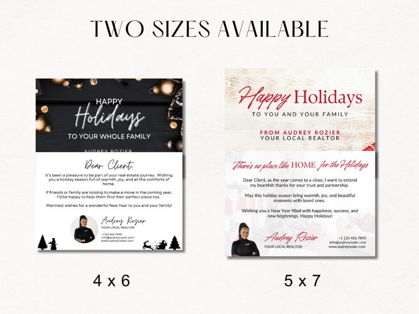 Holiday Postcard for Realtors | Real Estate Christmas Cards | Realtor ...