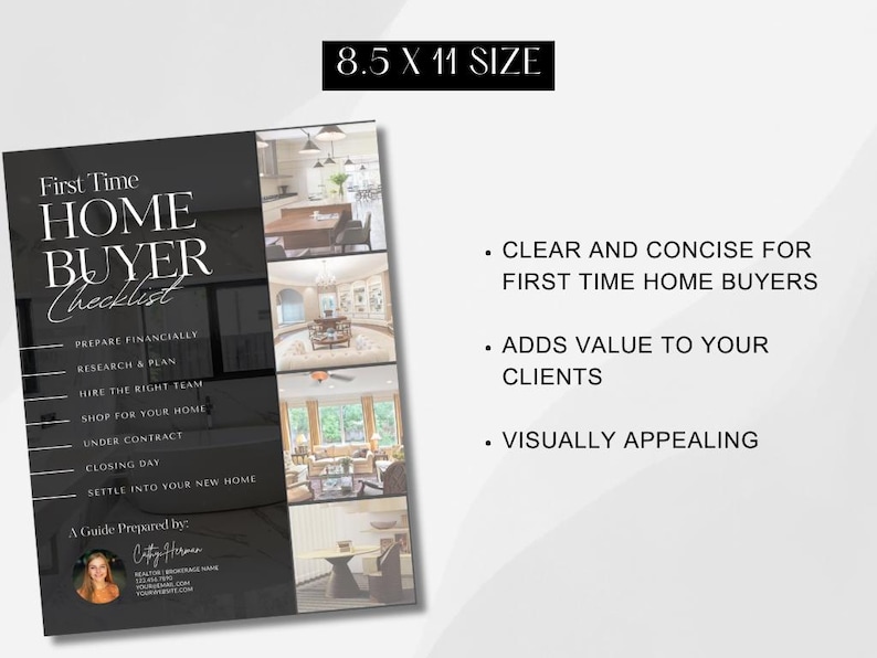 First Time Homebuyer Checklist Printable | Home Buying Guide | Real ...