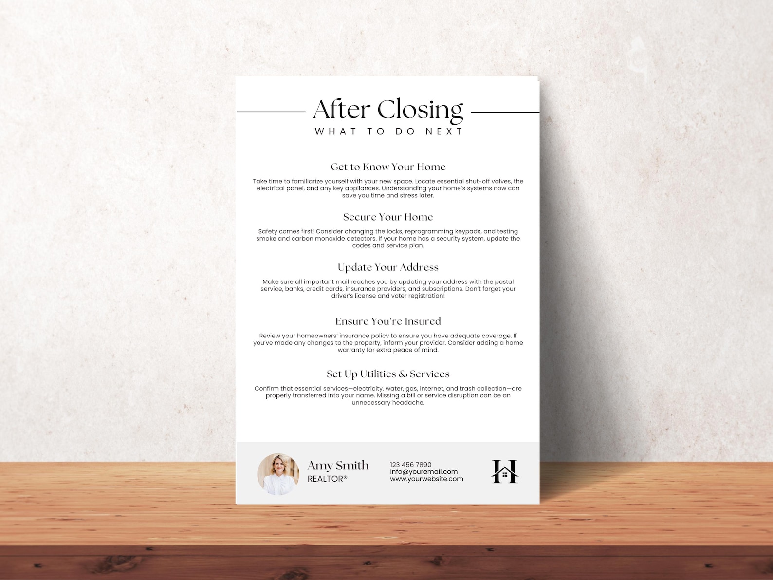 Closing Flyer for Realtors | Real Estate Marketing Template | Closing ...