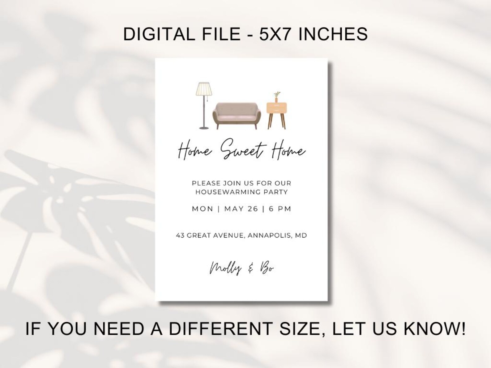 Editable House Warming Invitation | House Warming Party | Minimalist ...
