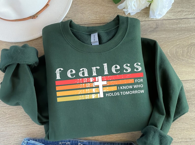 Fearless Christian Sweatshirt, Religious Apparel, Unisex Crewneck - Etsy