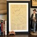 Arizona Map Print: Hand-drawn Vintage Style on Parchment - Etsy