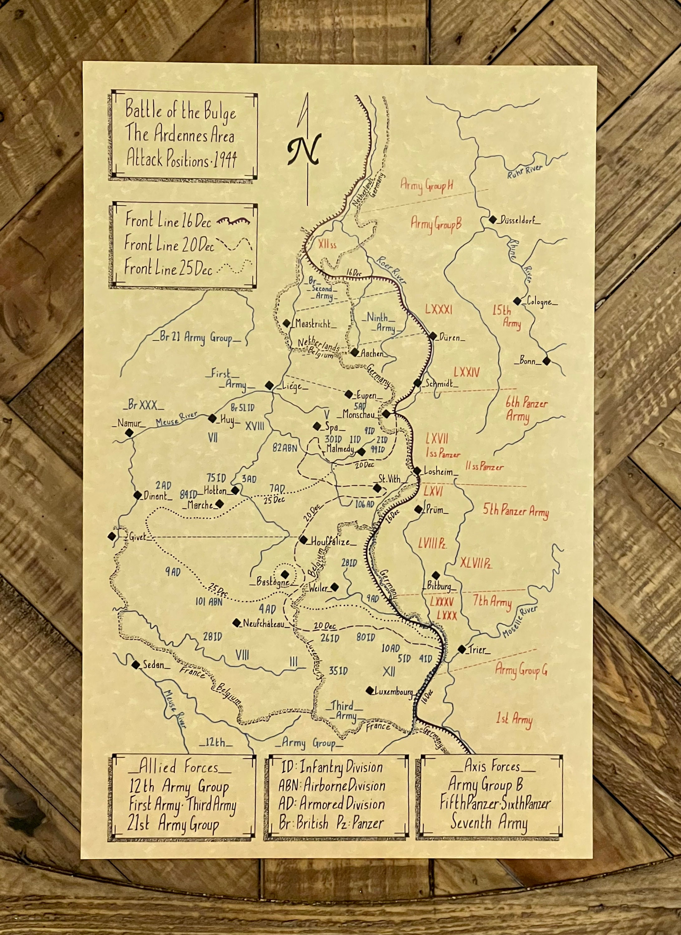 Battle Of The Bulge Map